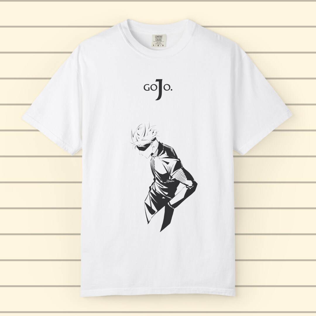 Gojo Satoru Shirt, Minimalist JJK Streetwear Shirt , Japanese Art ...