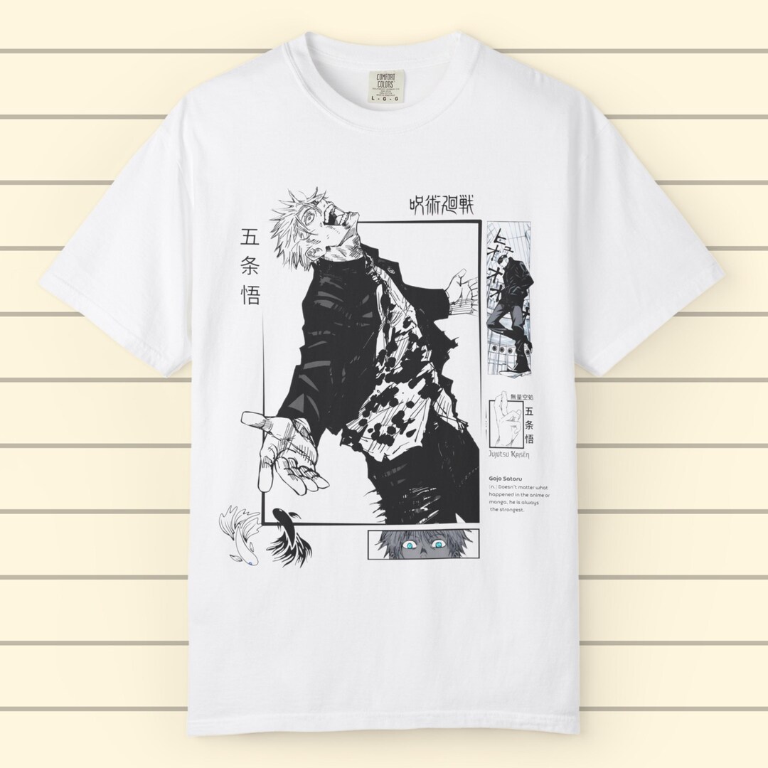 Gojo Satoru Anime Shirt, Jujutsu Kaisen Unisex Tee, JJK Shirt, Satoru ...