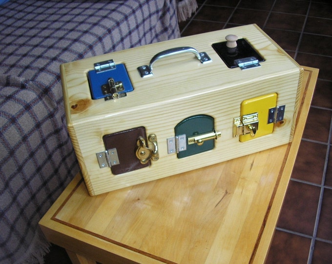 Lock Box Wooden Toy - Etsy
