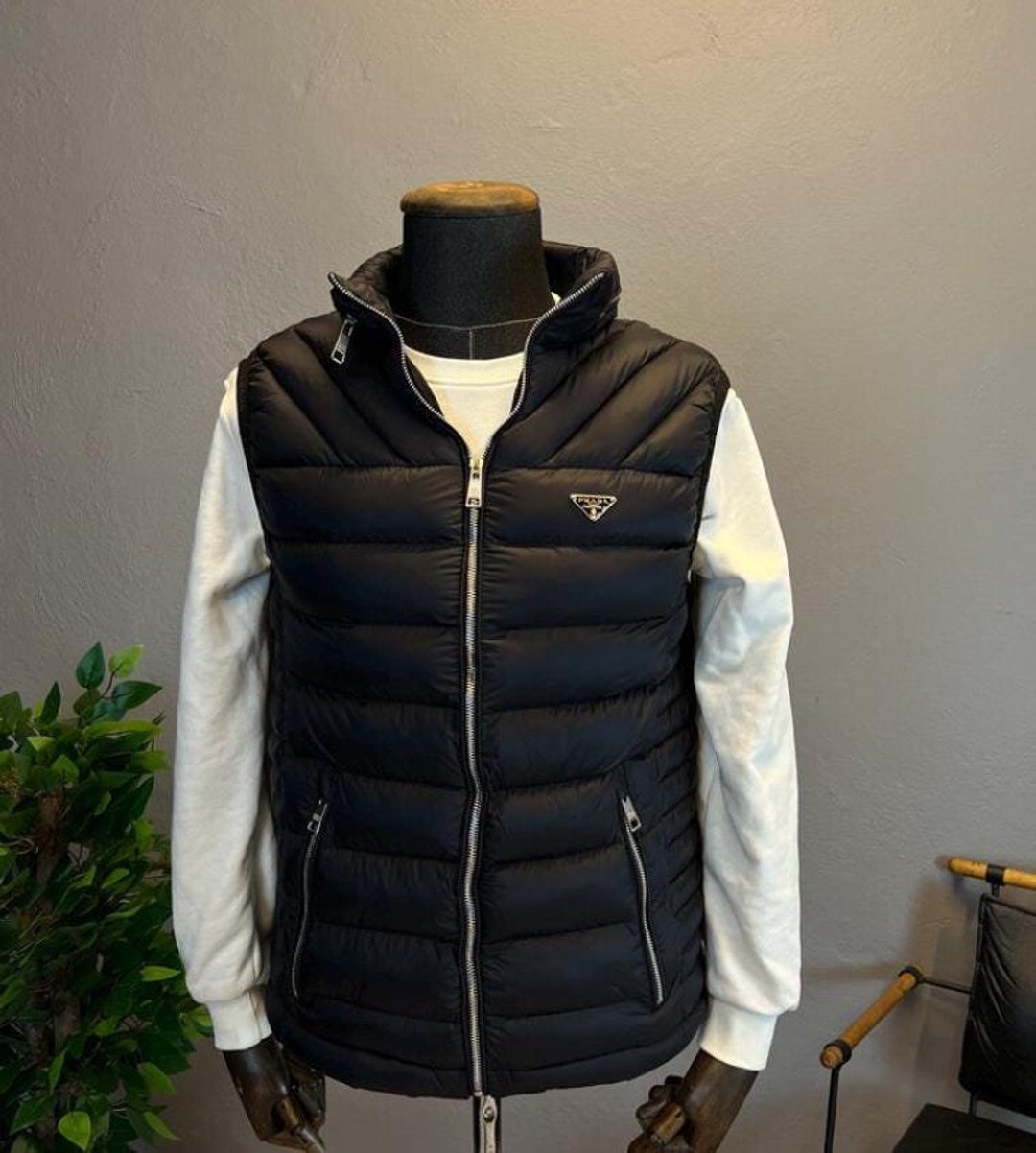 Vintage P Vest Mens Quality Jacket Puffer Vest Black - Etsy