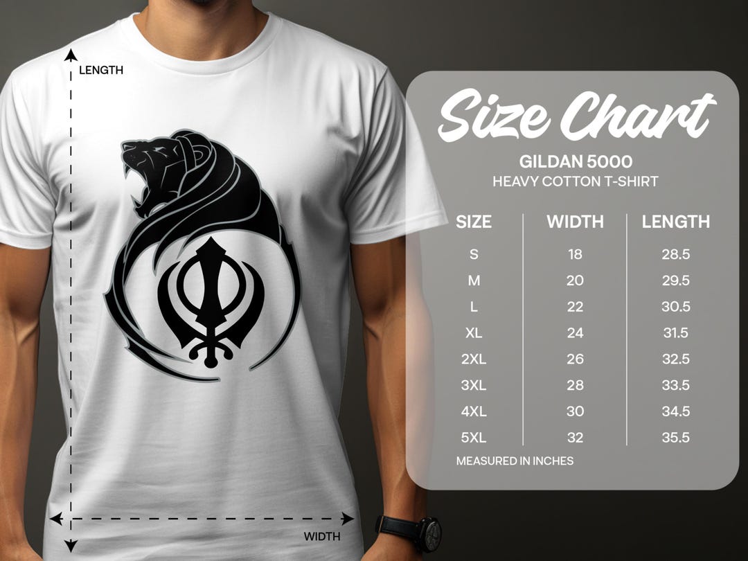 Lion Khanda Sikh Symbol T-shirt, Unique Religious Graphic Tee, Bold ...
