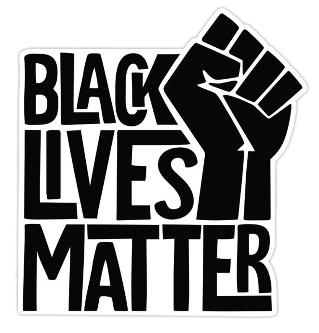 Black Lives Matter (BLM) Raised Fist Sticker - Etsy