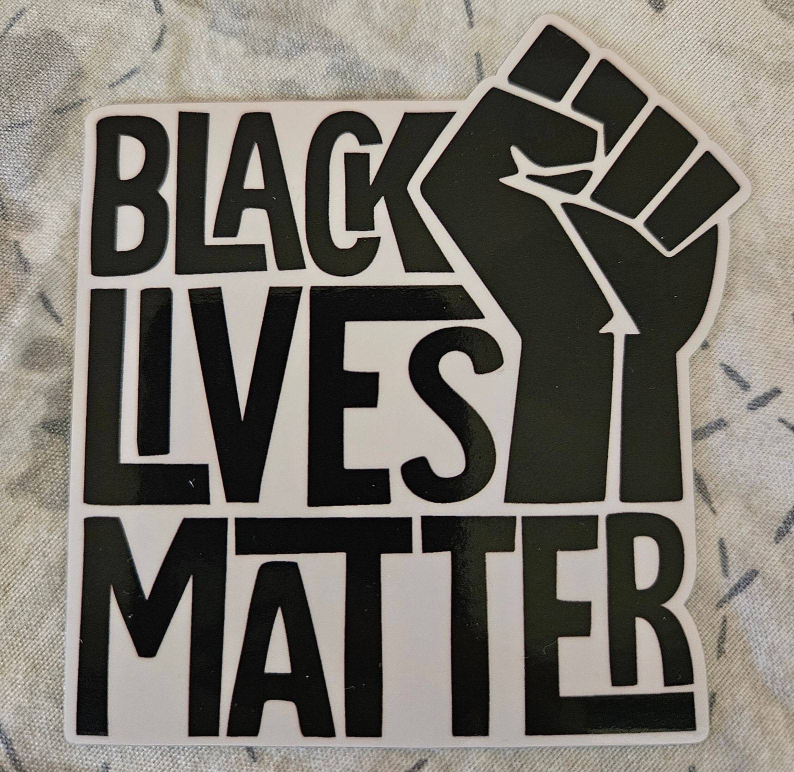 Black Lives Matter (BLM) Raised Fist Sticker - Etsy