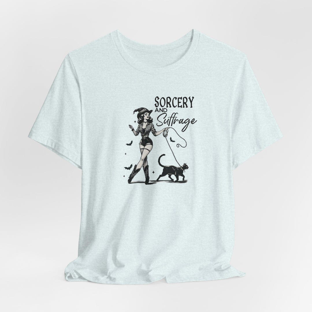 Sorcery and Suffrage: Vintage Witch Voting Feminist Election T-shirt ...
