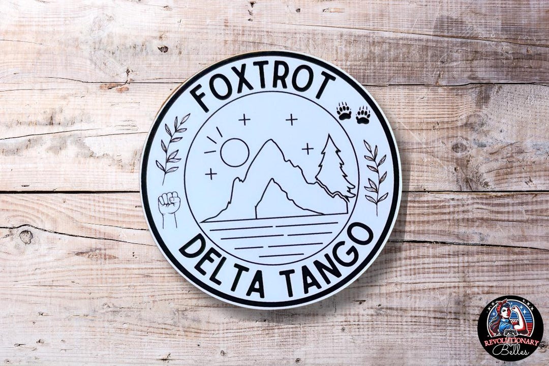 Foxtrot Delta Tango Sticker | Outdoor Adventure Vinyl Decal | Nature ...