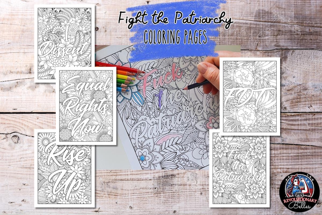 Fight the Patriarchy - Printable Adult Coloring Pages Empowerment ...