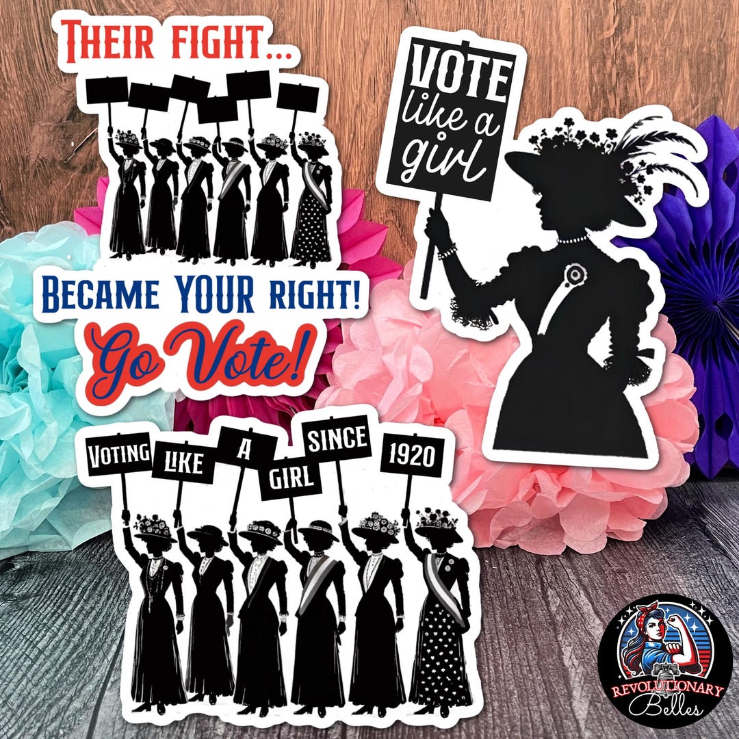 Empowering Suffragette Vinyl Stickers: Celebrate Women's Right to Vote ...