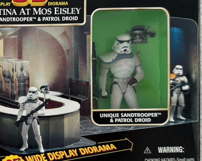 Star Wars Cantina Diorama: Mos Eisley 3D Display, Sandtrooper & Patrol ...