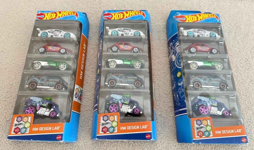 Hot Wheels HW Design Lab 5-pack (brand New in Box) - Etsy