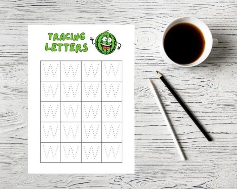 Printable Alphabet Tracing Worksheets | Preschool & Kindergarten ...