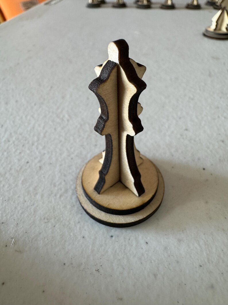 Chess Set Lightburn Laser Cut File 3mm Material - Etsy