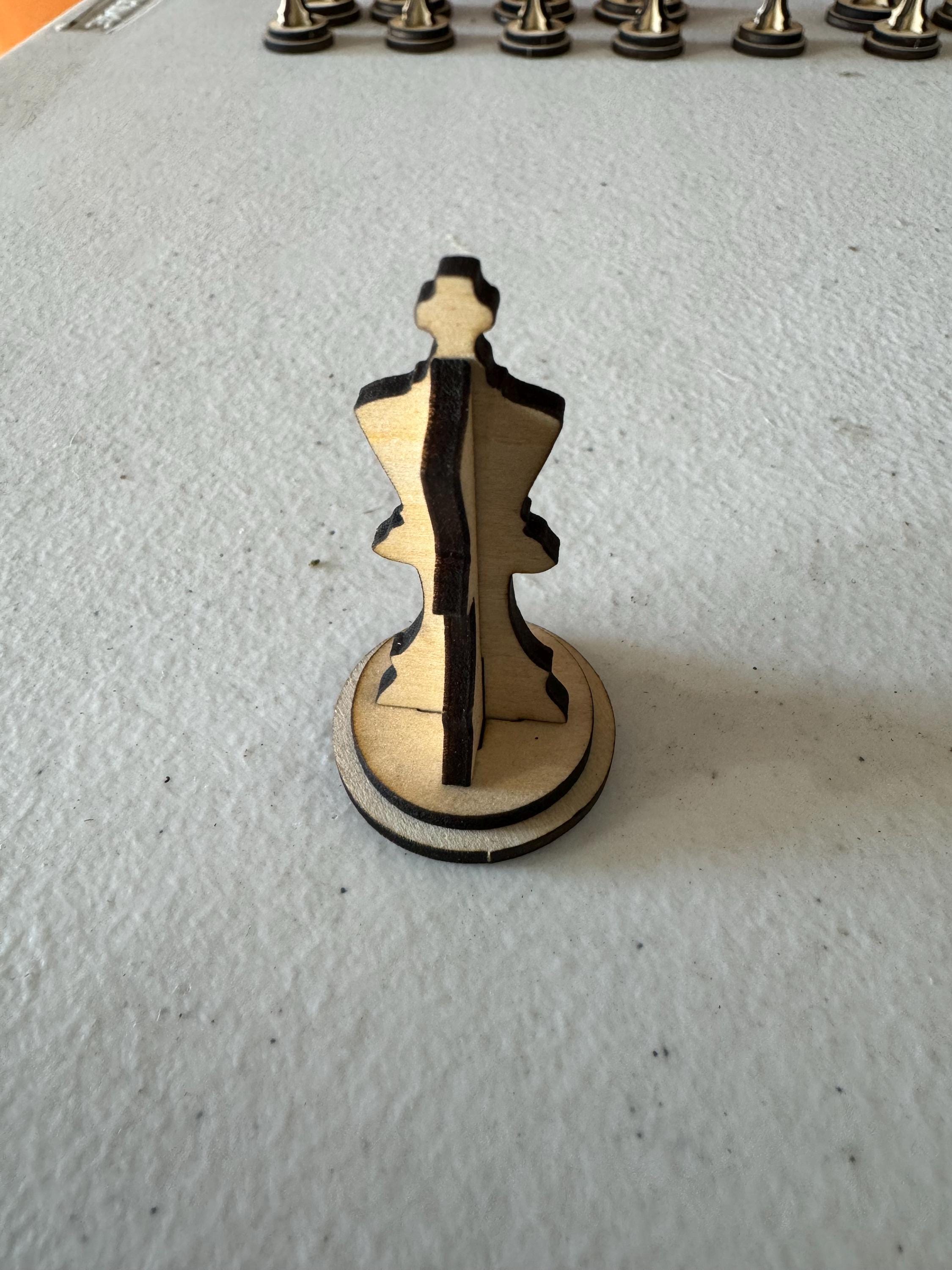 Chess Set Laser Cut Sheet Ready to Assemble - Etsy
