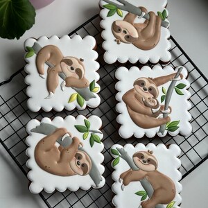 Cookie Set "sloths" Will Make a Perfect Birthday Gift! Cookies With ...