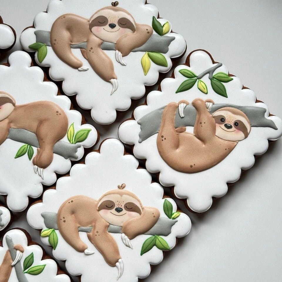 Cookie Set "sloths" Will Make a Perfect Birthday Gift! Cookies With ...