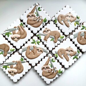 Cookie Set "sloths" Will Make a Perfect Birthday Gift! Cookies With ...