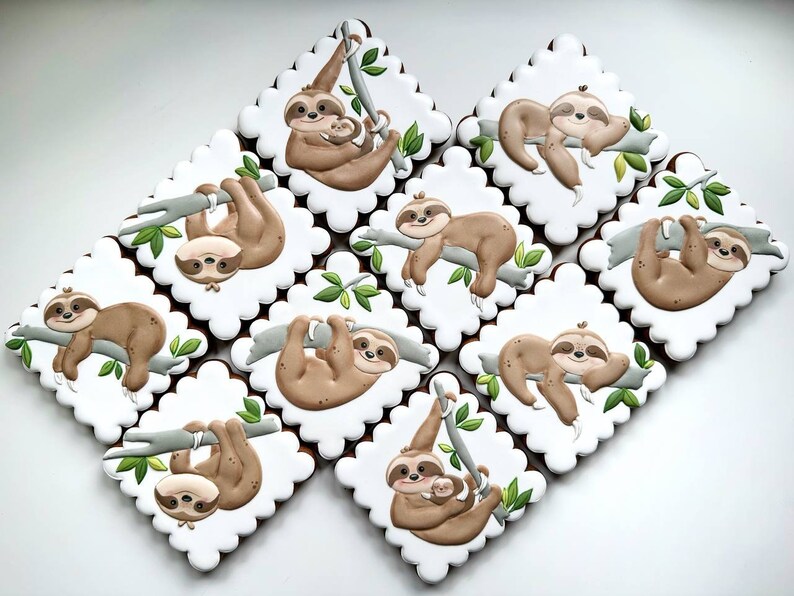 Cookie Set "sloths" Will Make a Perfect Birthday Gift! Cookies With ...