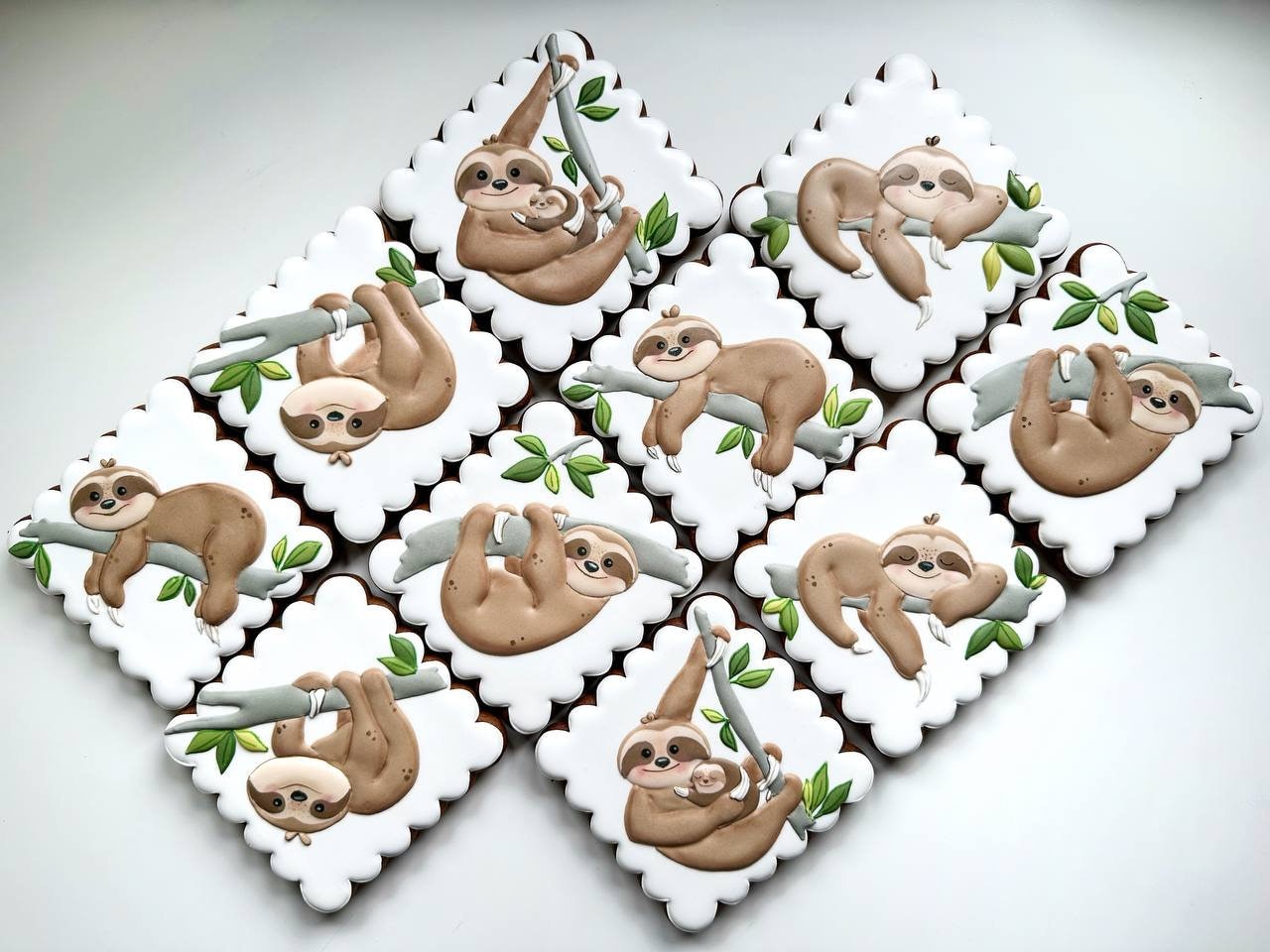 Cookie Set "sloths" Will Make a Perfect Birthday Gift! Cookies With ...