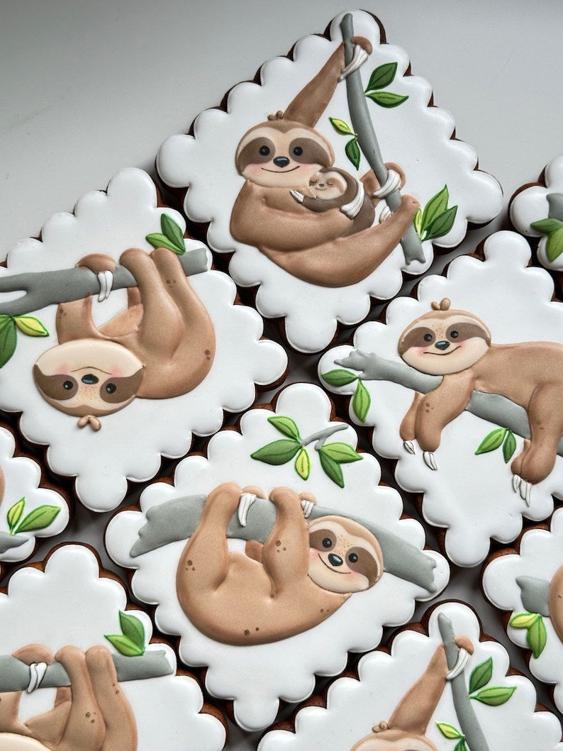 Cookie Set "sloths" Will Make a Perfect Birthday Gift! Cookies With ...