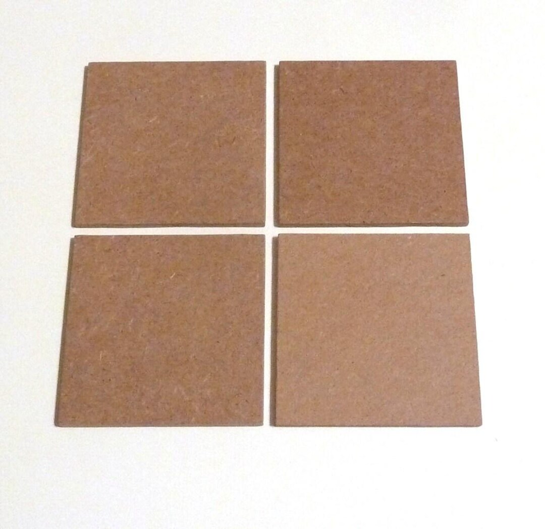 Set of 4 MDF Coaster Bases - Etsy