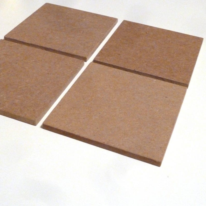 Set of 4 MDF Coaster Bases - Etsy