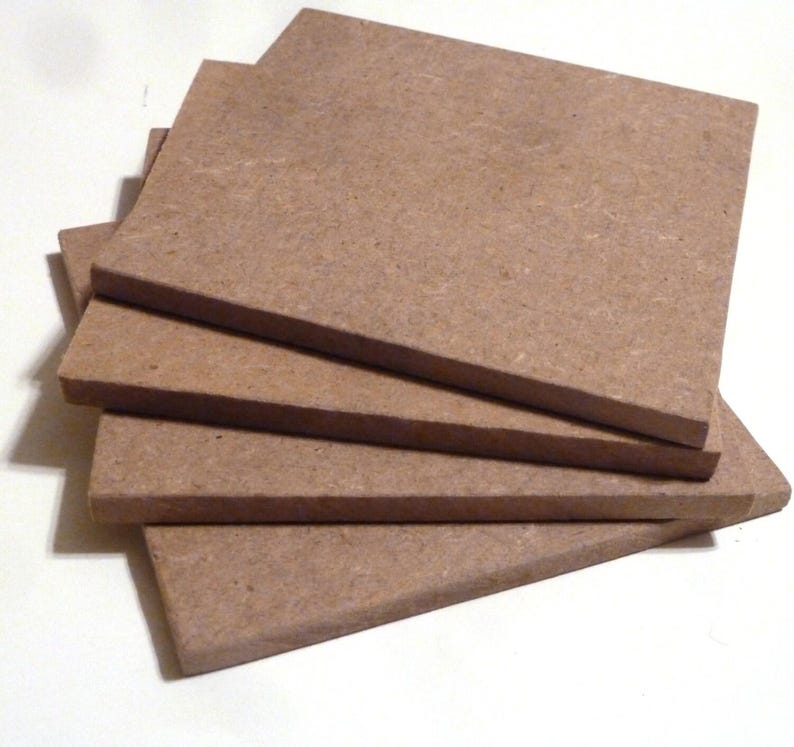 Set of 4 MDF Coaster Bases - Etsy