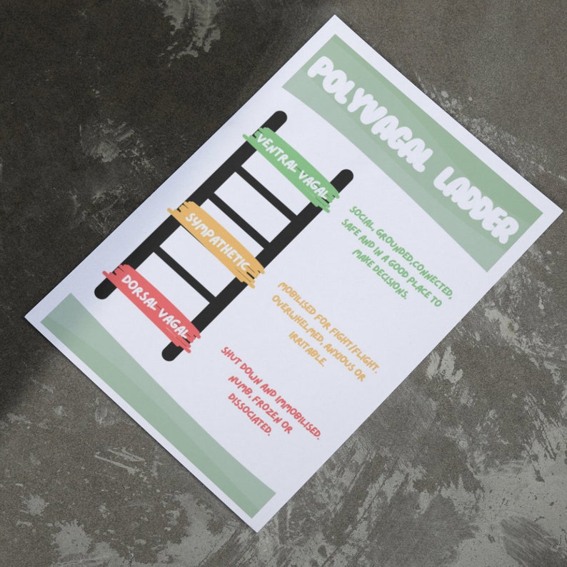 Polyvagal Ladder Handout - Etsy