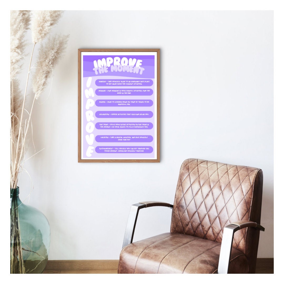 DBT IMPROVE the Moment Worksheet (purple) - Etsy