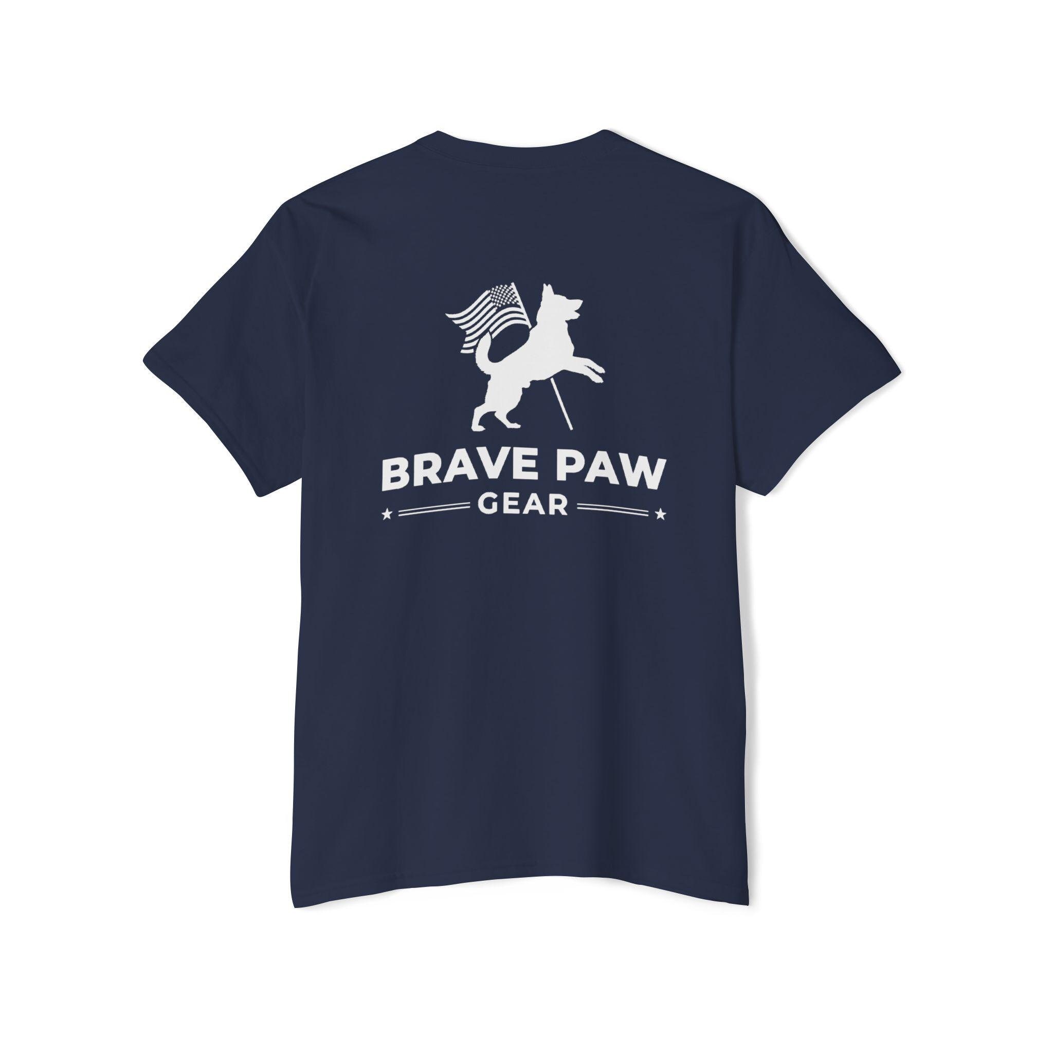 Brave Paw Gear Signature T-shirt, Support K9 Handlers, German Shepherds ...