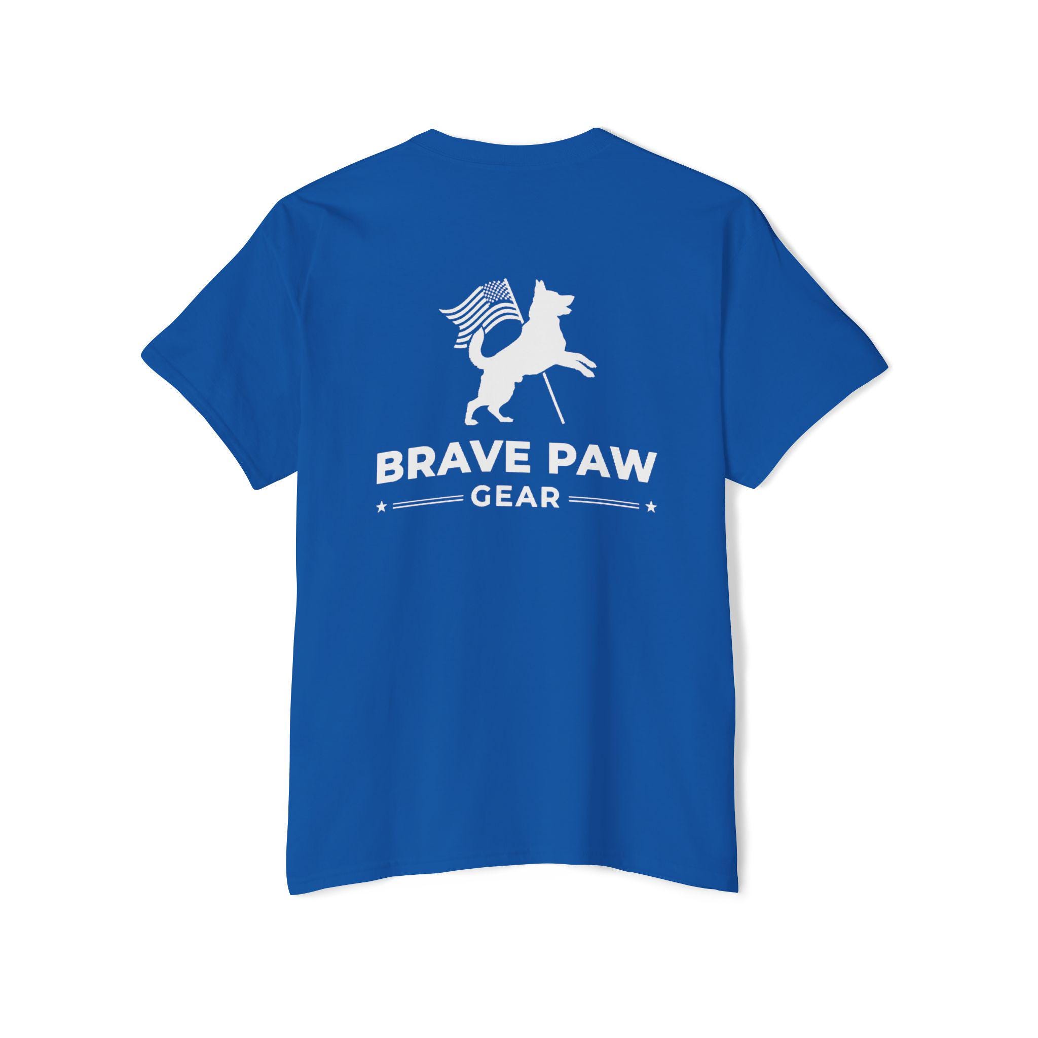 Brave Paw Gear Signature T-shirt, Support K9 Handlers, German Shepherds ...