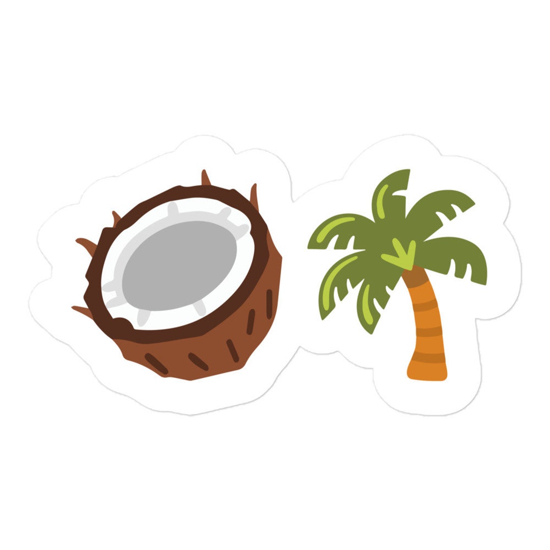Coconut Tree Emoji Kamala Harris Meme Sticker 3 Sizes Available - Etsy