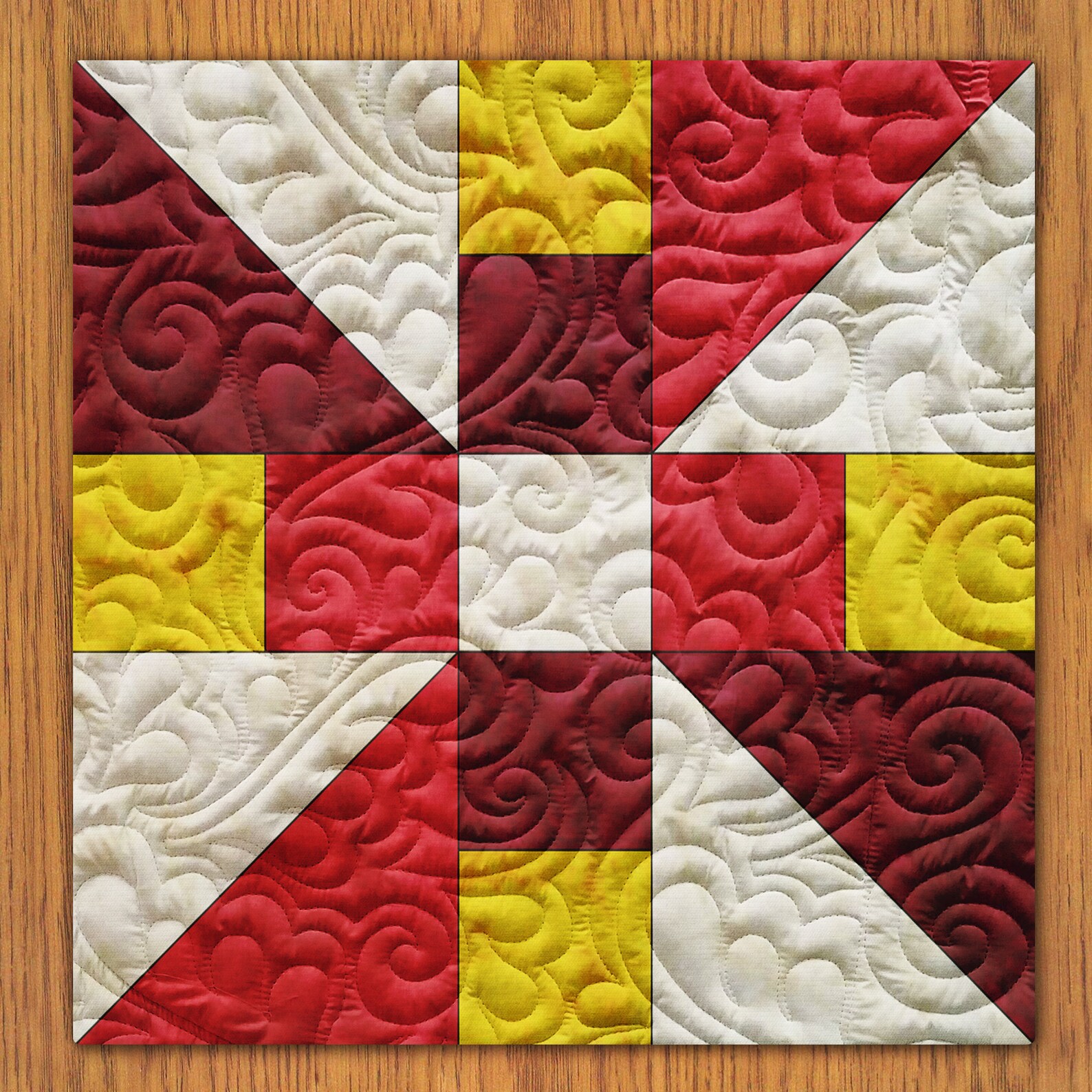 Pinwheel Daisy Quilt Block PDF Pattern With Video Tutorial | Etsy