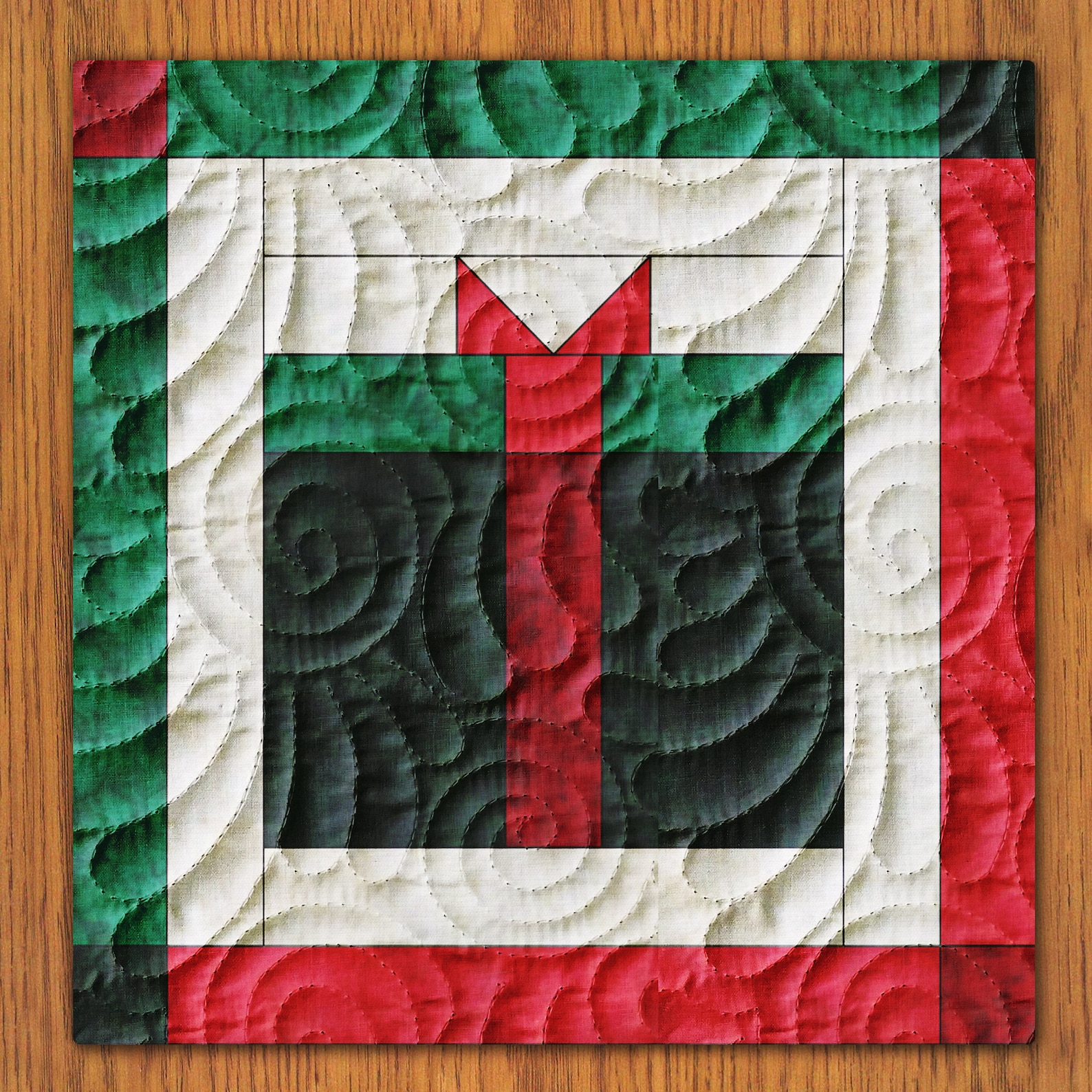 Gift Box Quilt Block PDF Pattern With Video Tutorial 6 8 | Etsy