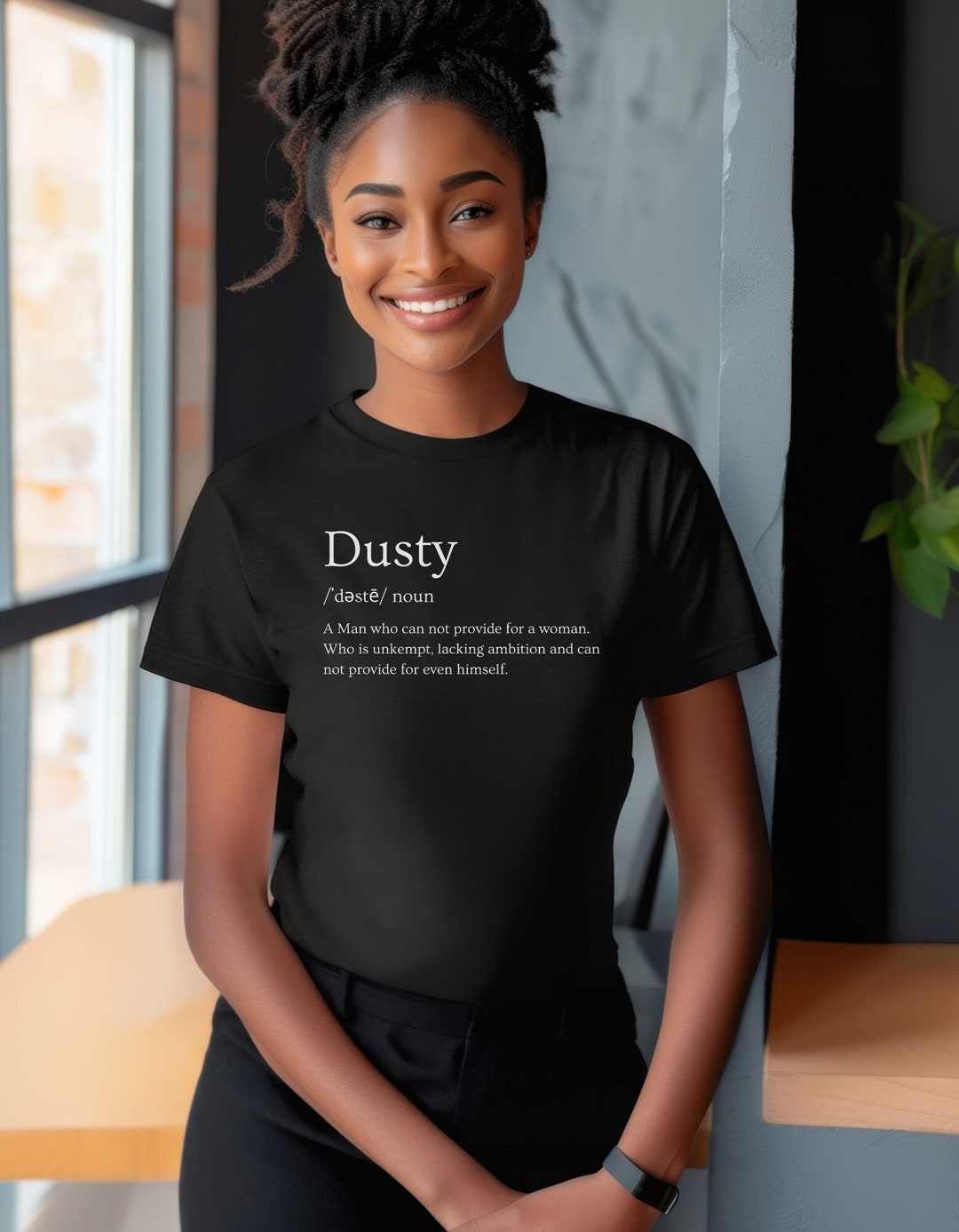 DUSTY - Super Comfy Baddie Tee for Fearless Women. Make a Statement ...
