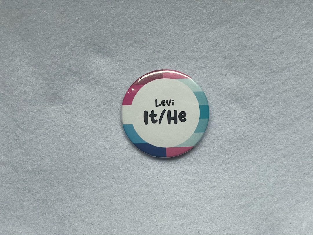 Custom Pronoun Pin, Pride Flag - Etsy