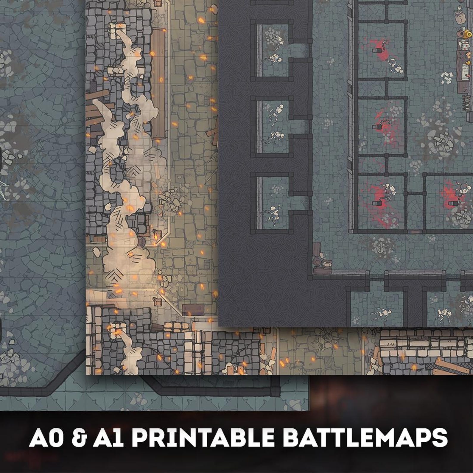 DND 5e Starter Set, + Battlemaps, + Character Sheets, A Grim Siege ...