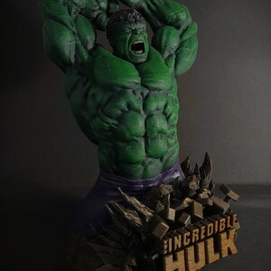 Collectible Hulk Statue: 3D Printed Decorative Figurine Handpainted ...