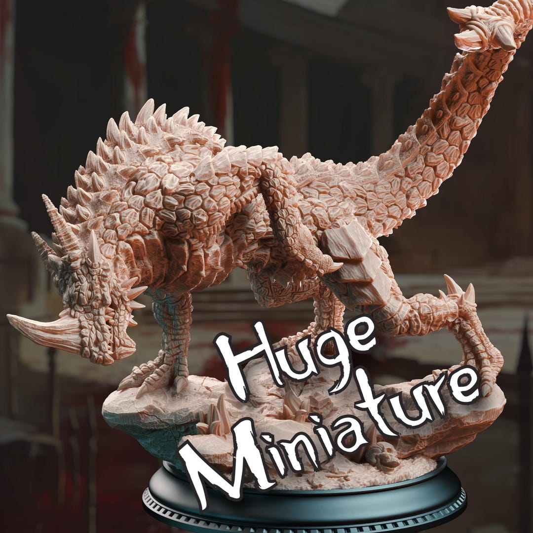 Monodrake - Wingless Dragon Mini Dungeons and Dragons Mini RPG Tabletop ...