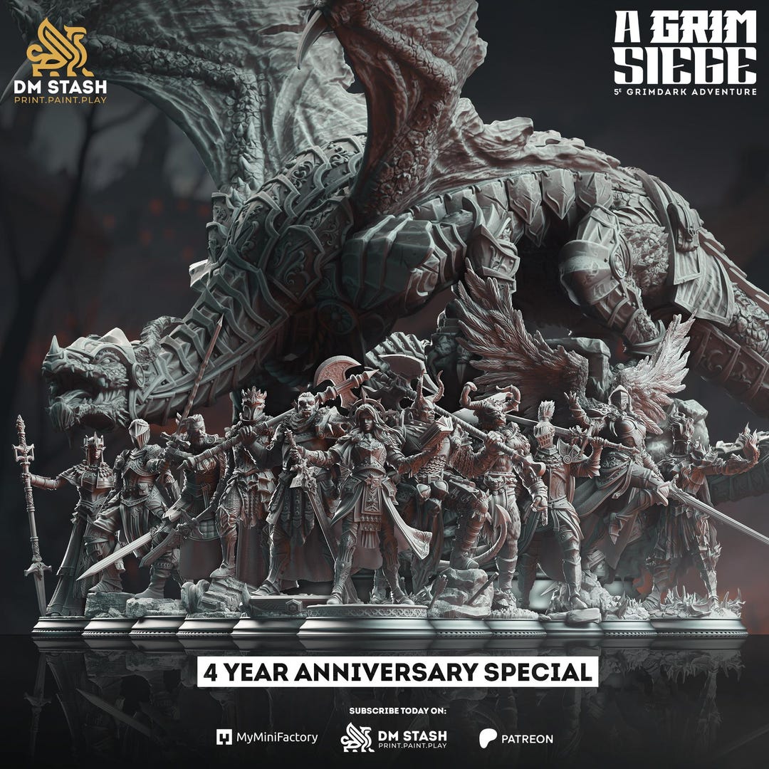 DND 5e Starter Set, + Battlemaps, + Character Sheets, A Grim Siege ...