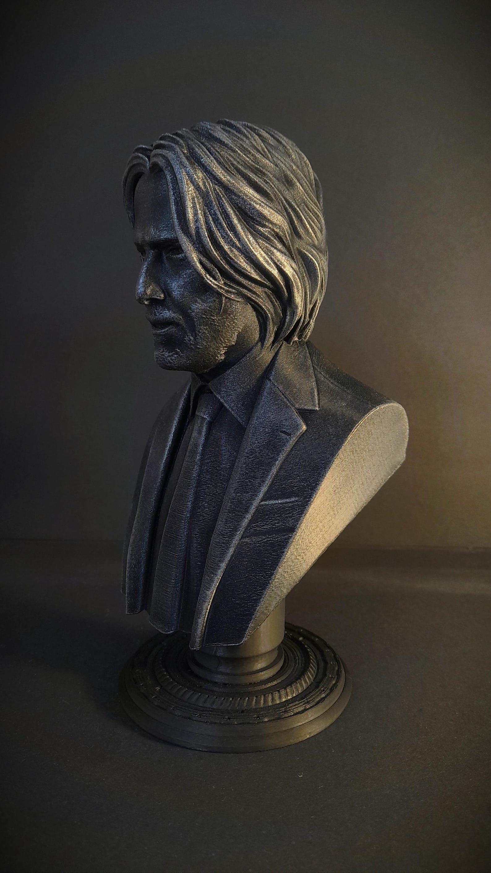 John Wick Keanu Reeves 3D Printed Decorative Bust Hand Painted Movie ...