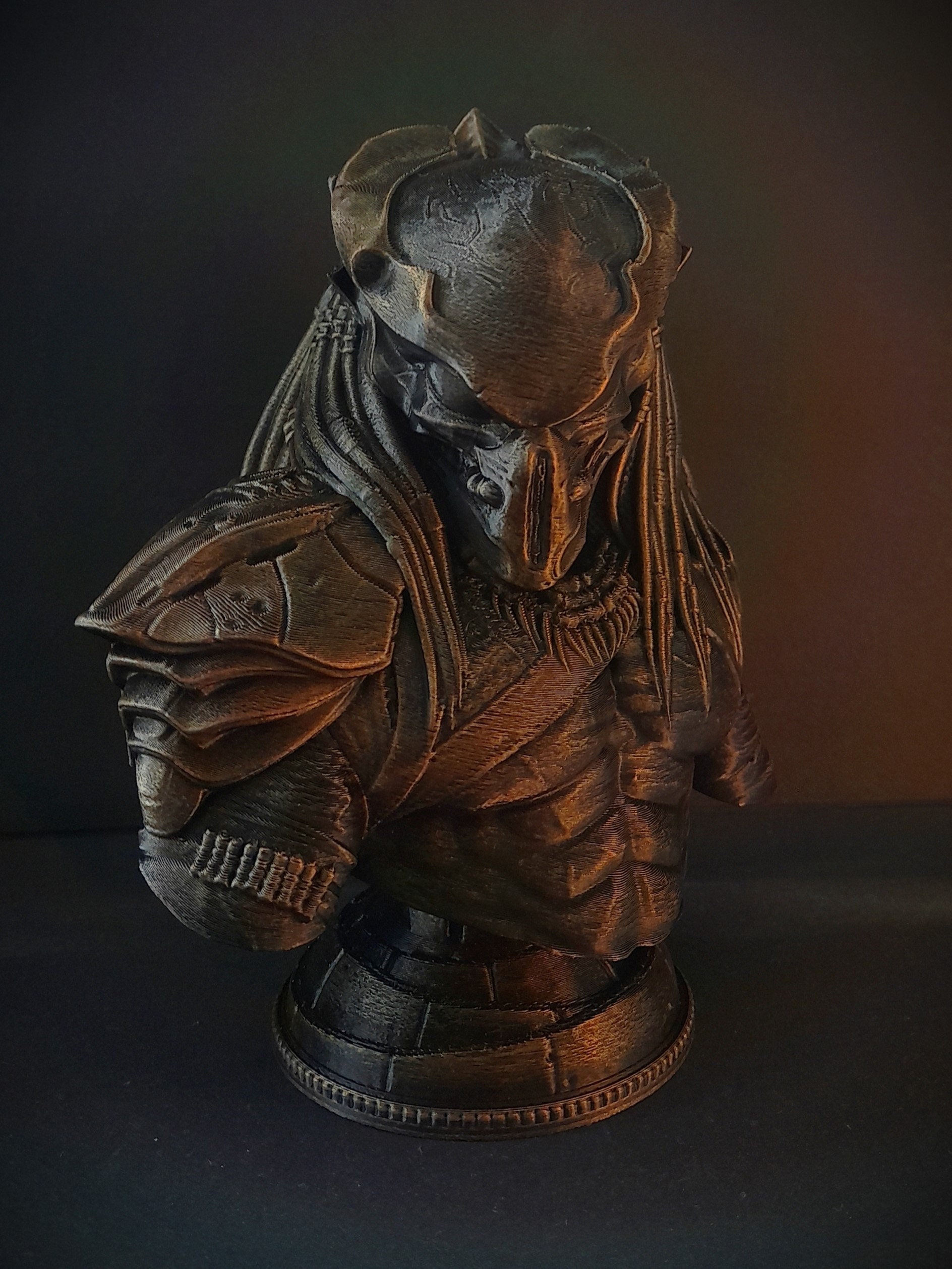Predator Yautja Bust Sculpture, Decorative Alien Hunter Figure, Sci-fi ...