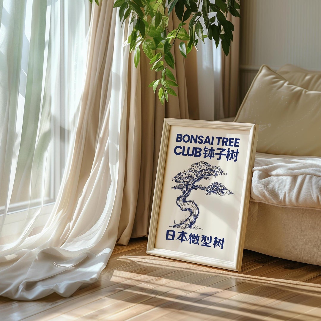 Bonsai Tree Poster | Chinese Tree Print | Asian Decore | Japandi Bonsai ...
