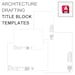 Architectural Drafting Title Block Templates - A4, A3, A2, A1 Portrait ...