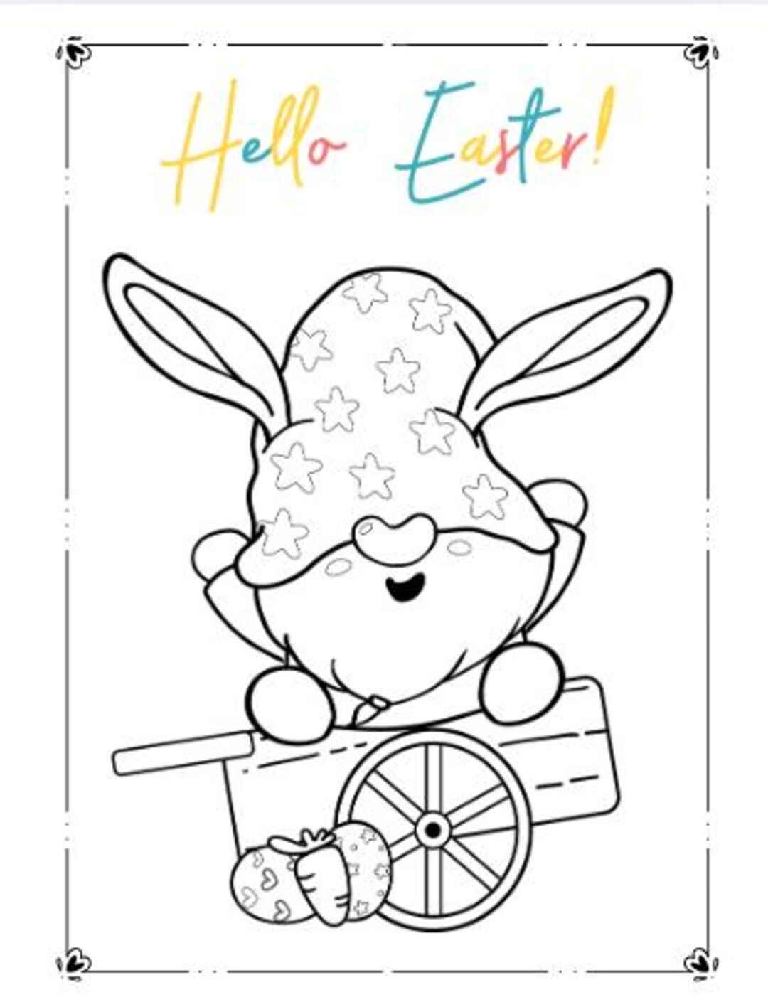 Easter Coloring Worksheet Set - Etsy