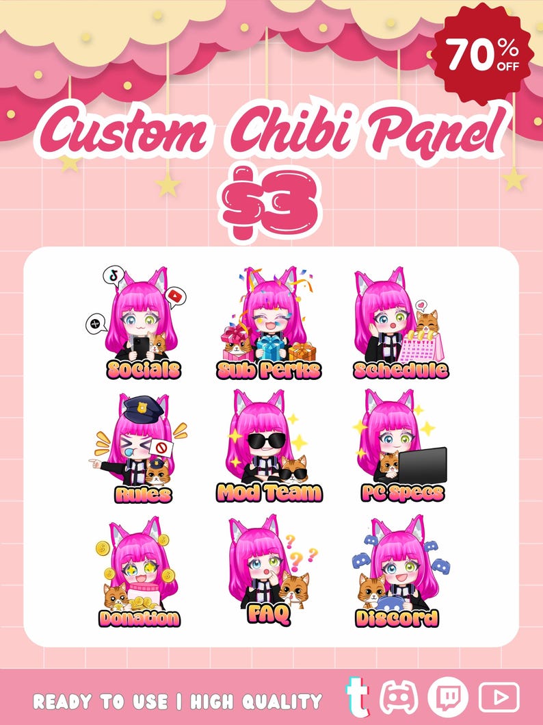 Custom Stream Panel: Personalized Twitch, Youtube, Facebook Overlay ...