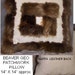 Natural Beaver Genuine Real Fur Leather Patchwork Pillow White Nappa ...