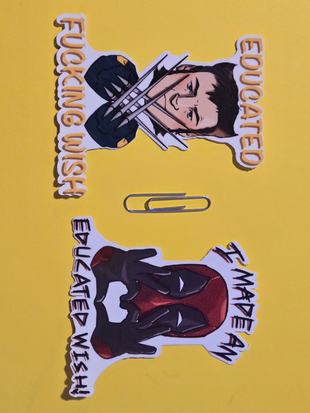 Deadpool and Wolverine Educated Wish - Etsy