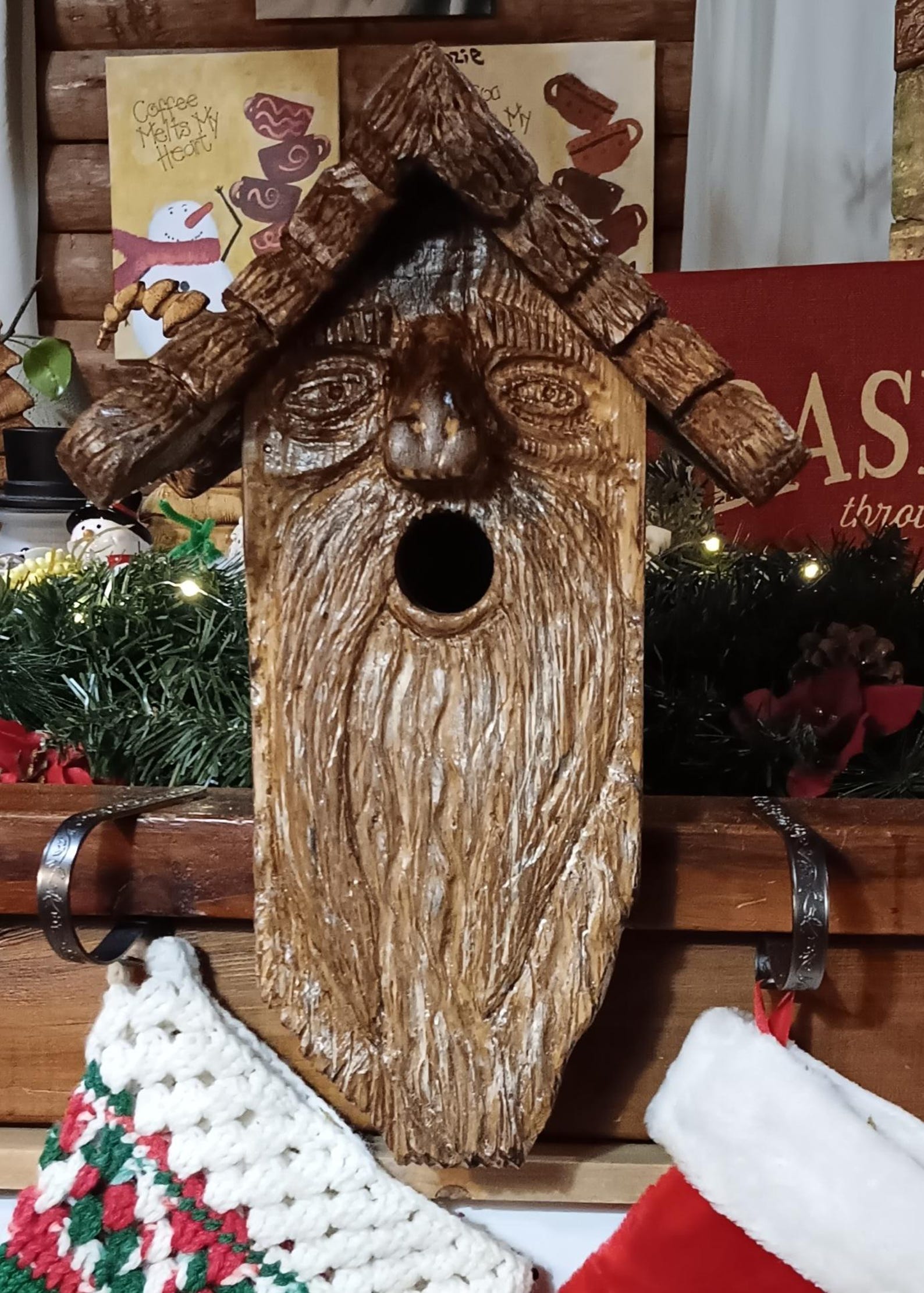 Power Carved Birdhouse. Hand Crafted. No Two Are Alike. - Etsy