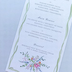 Menus - Bridgerton Inspired Luxury Wedding Stationery - Etsy