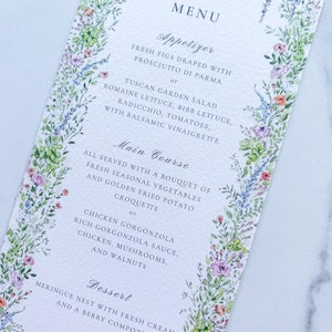 Menus - Bridgerton Inspired Luxury Wedding Stationery - Etsy