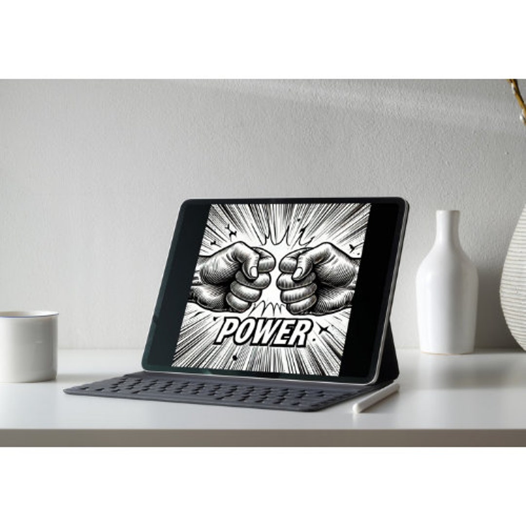 Empowering Fist Bump Graphic - Digital Art Download - Etsy